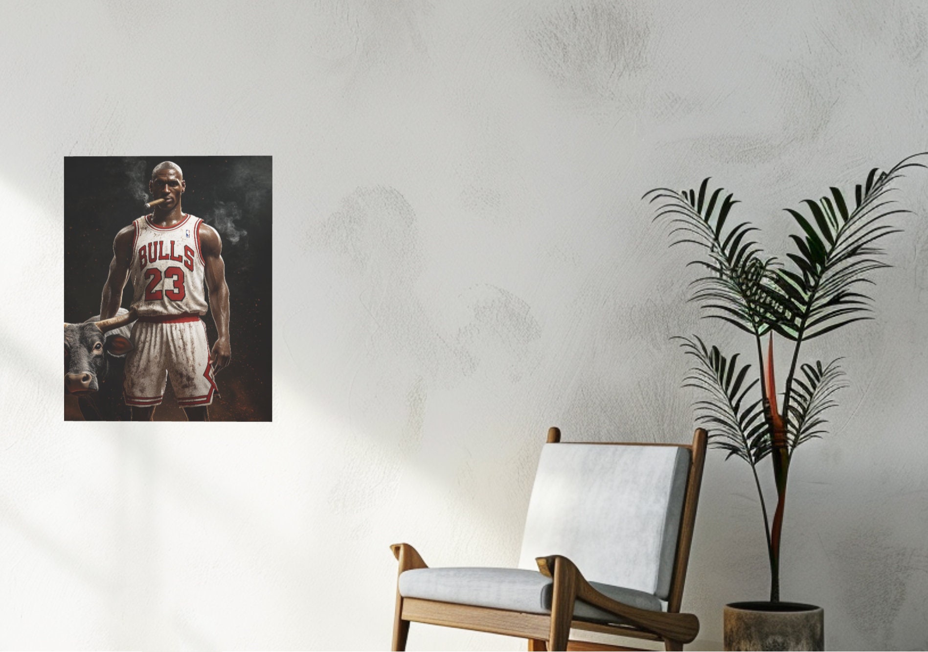 Realistic 3D Michael Jordan HD Metal Print – Available in Various Sizes ...