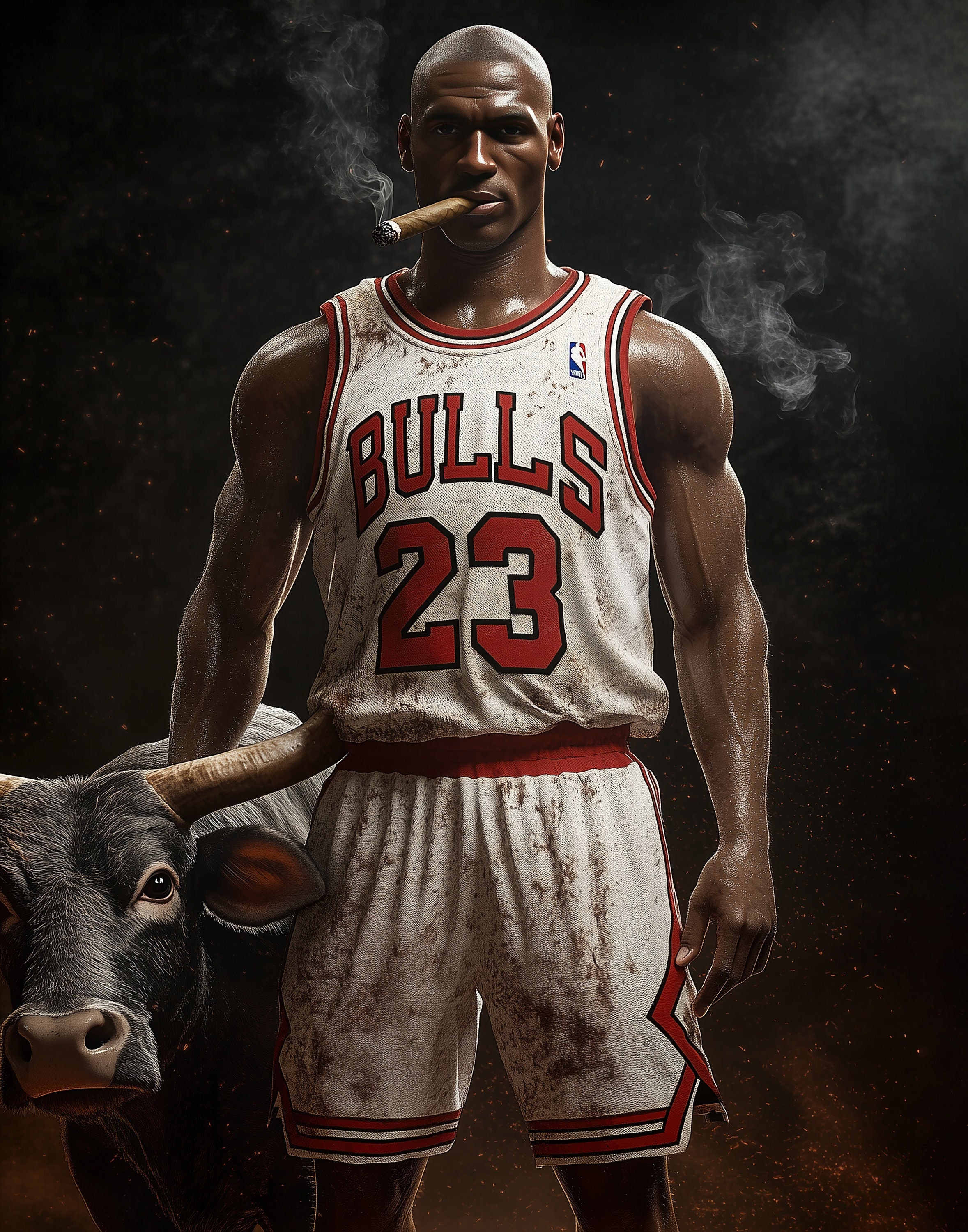 Realistic 3D Michael Jordan HD Metal Print – Available in Various Sizes ...