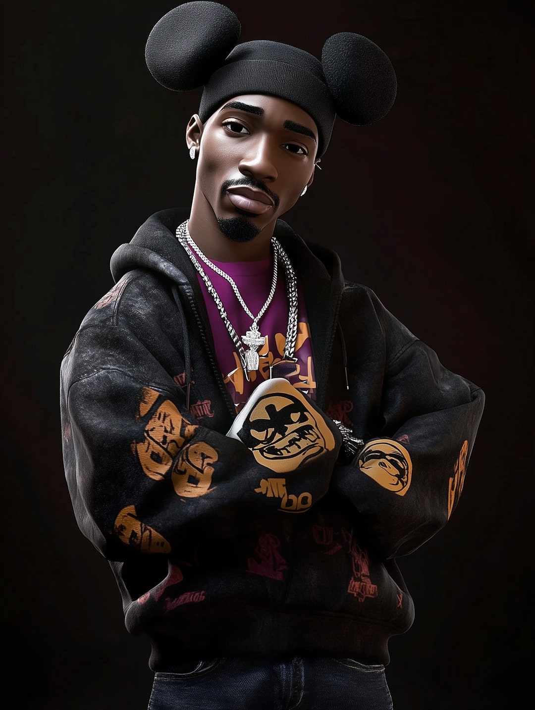 Realistic 3D 2pac HD Metal Print – Available in Various Sizes - Etsy