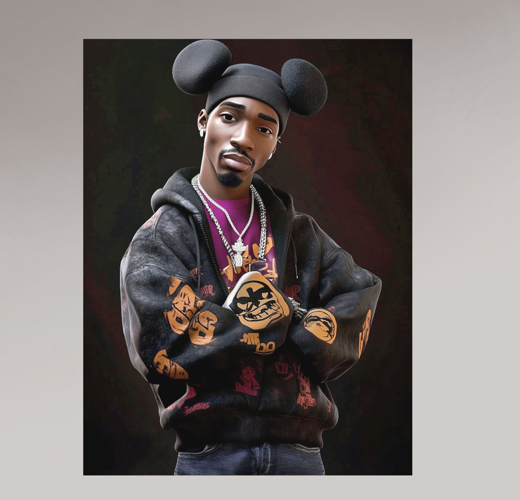 Realistic 3D 2pac HD Metal Print – Available in Various Sizes - Etsy