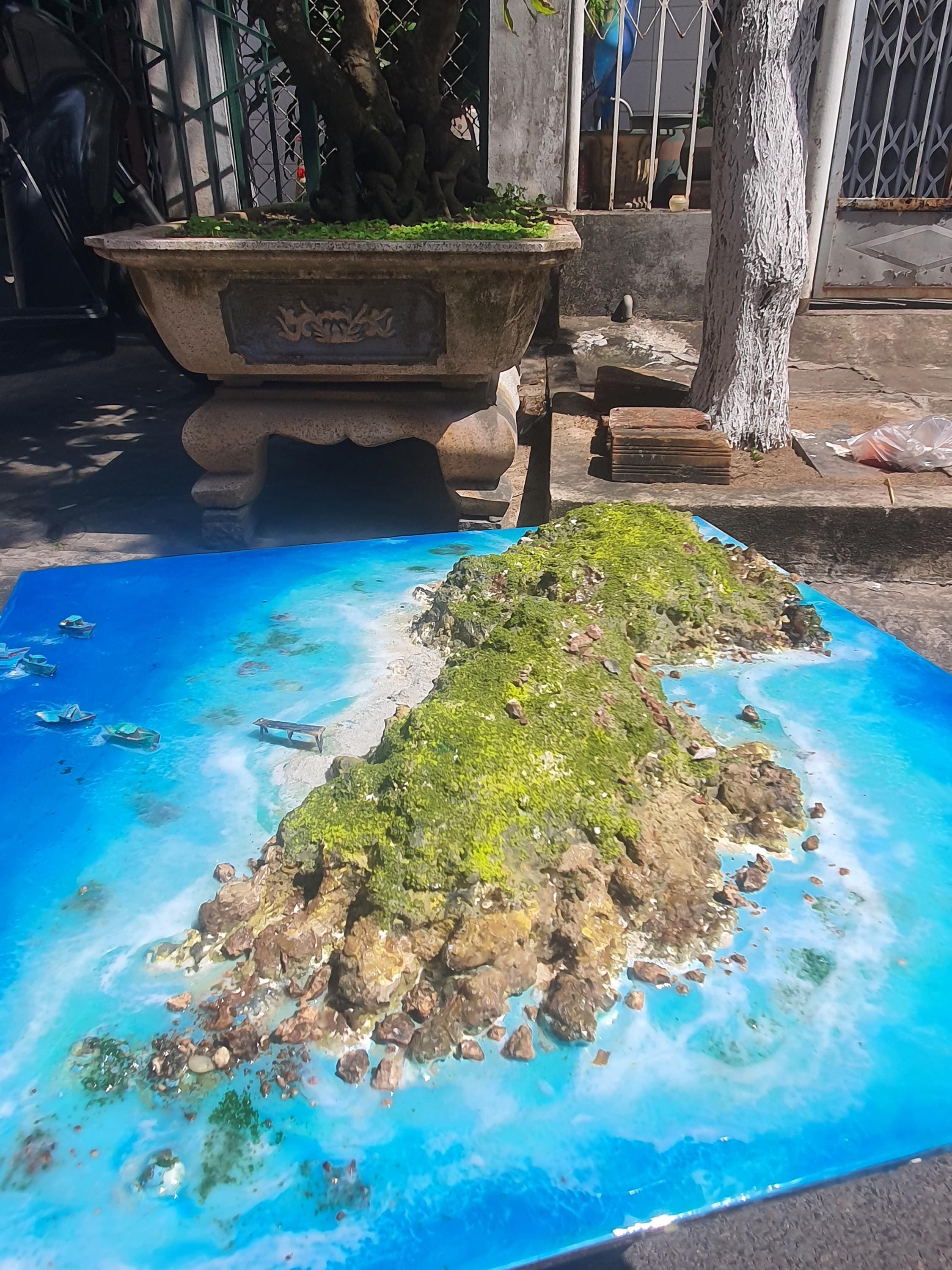 Handmade Tropical Island Diorama: Miniature Beach Landscape Art - Etsy
