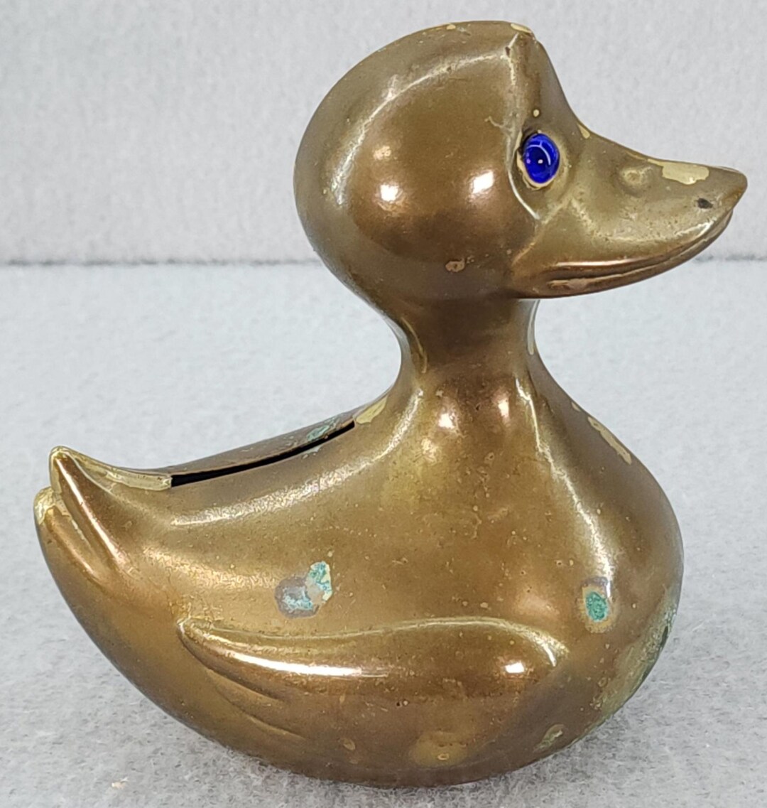 Vintage Brass Duck Bank Unique Collectible Decor - Etsy