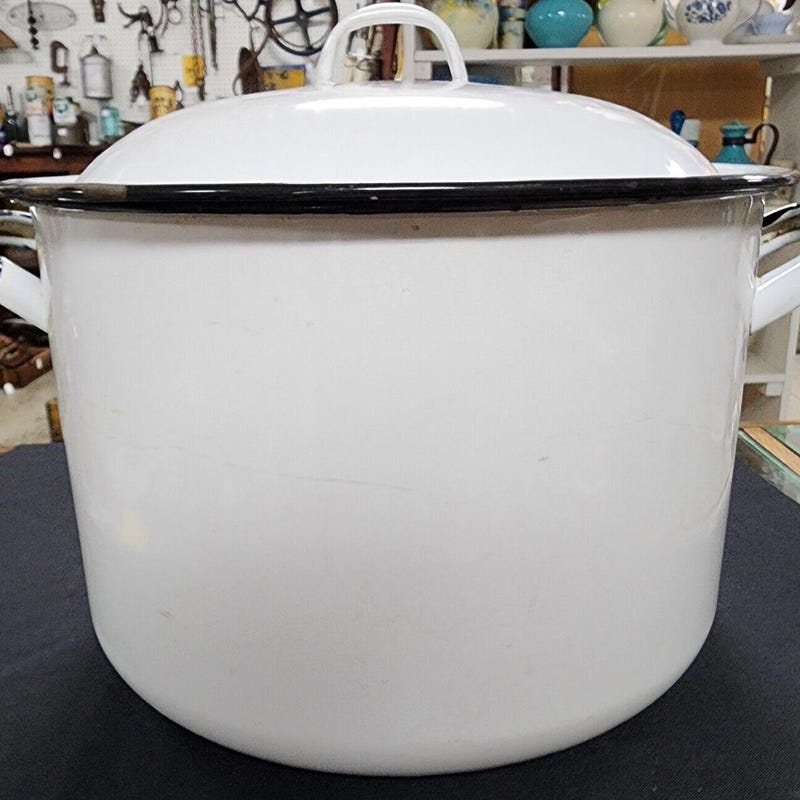 Enamelware Stock Pot - Etsy
