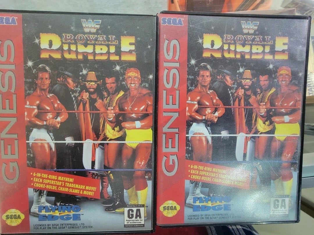 WWF Royal Rumble Sega Genesis, 1993 2 Games - Etsy
