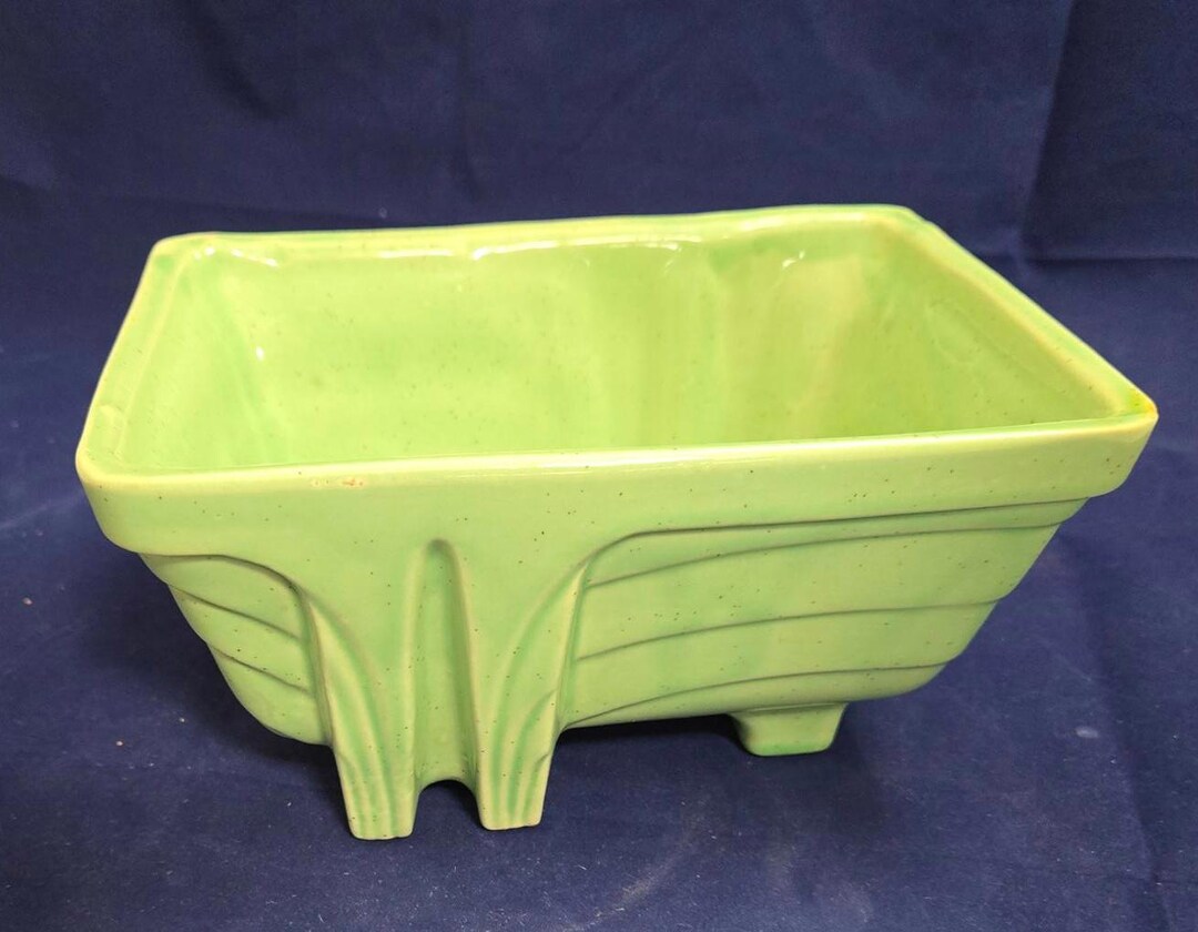 Vintage Mid Century Cookson Pottery Planter Light Green CP 1267 USA - Etsy