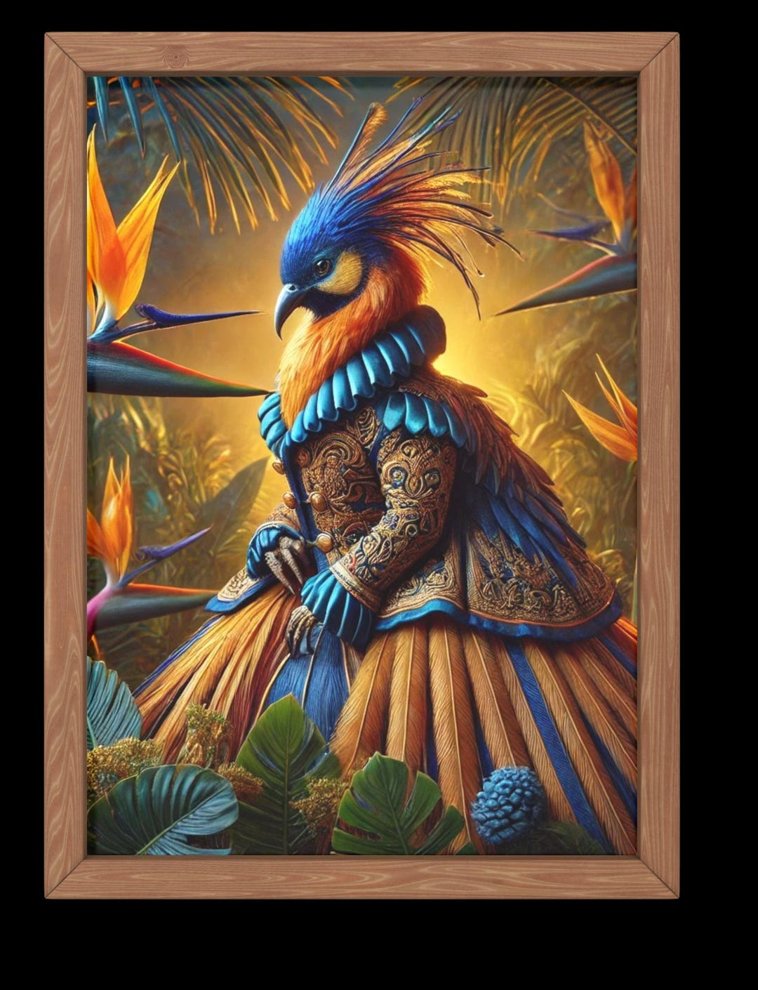 A Majestic Bird Inspired by the Bird of Paradise, Adorned in Elegant ...