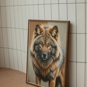 Dog Wild Canvas Wall Art, XL Wild Animal Print Decor for Living Room ...