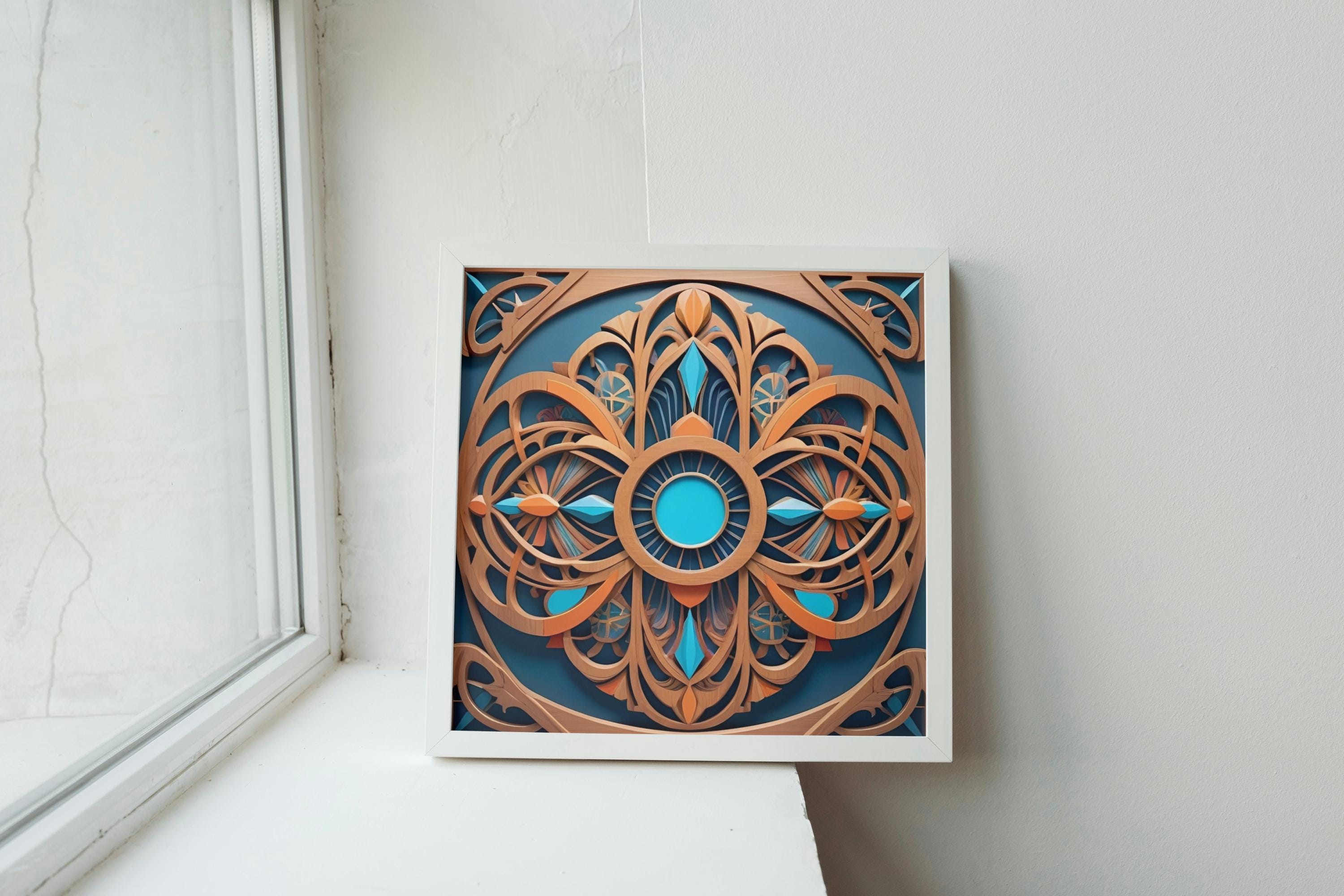 A Vector-based Laser-cut Design Featuring Art Deco Geometric Patterns ...
