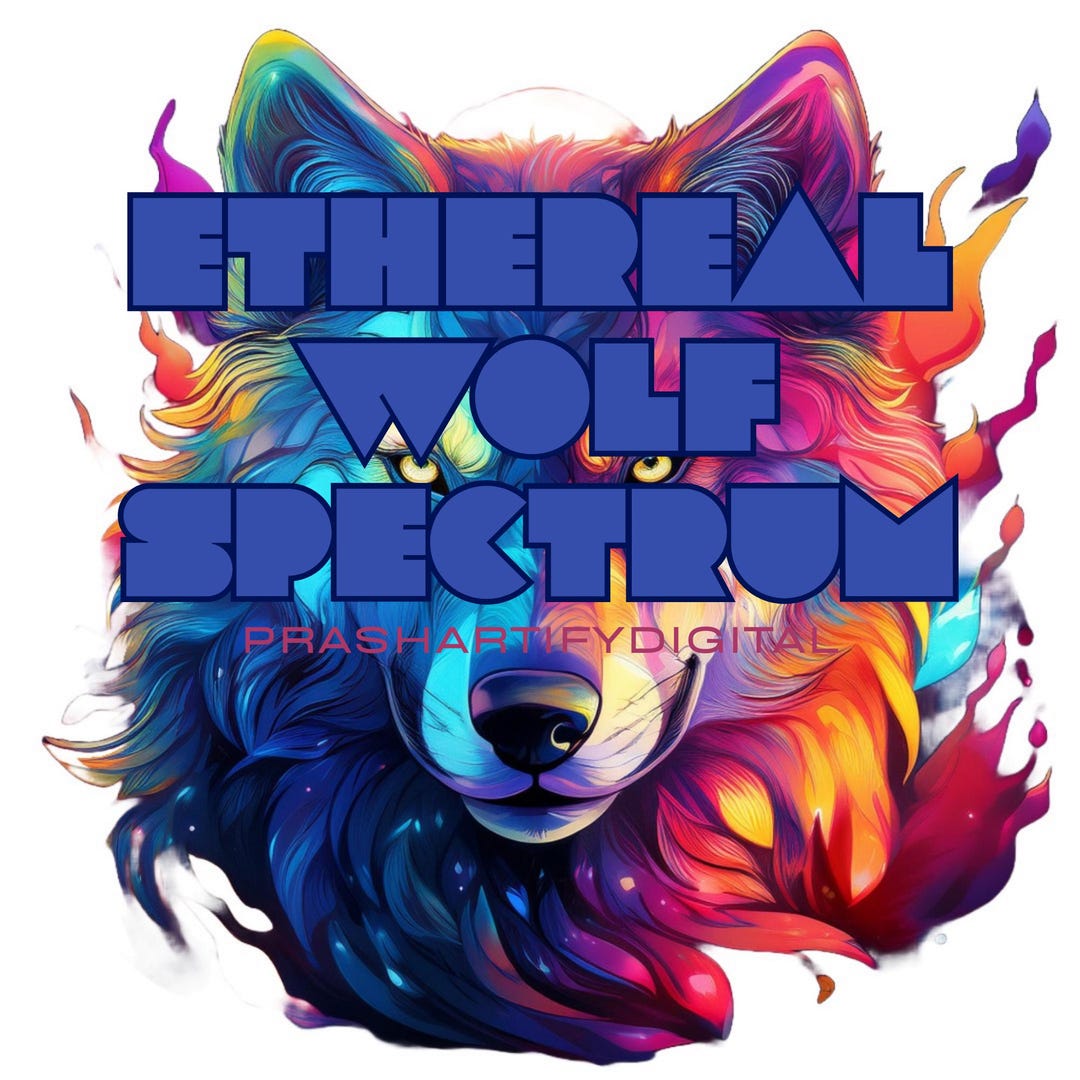Ethereal Wolf Spectrum Due to the Vibrant, Flowing Colors That Give the ...