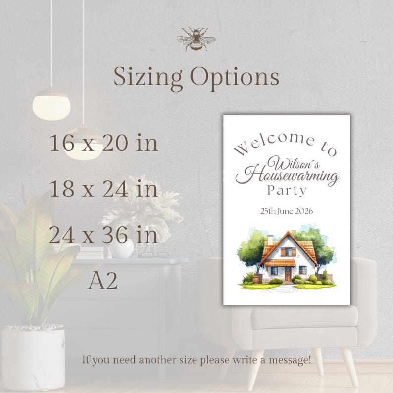 Housewarming Party Welcome Sign Template, Housewarming Welcome Board ...