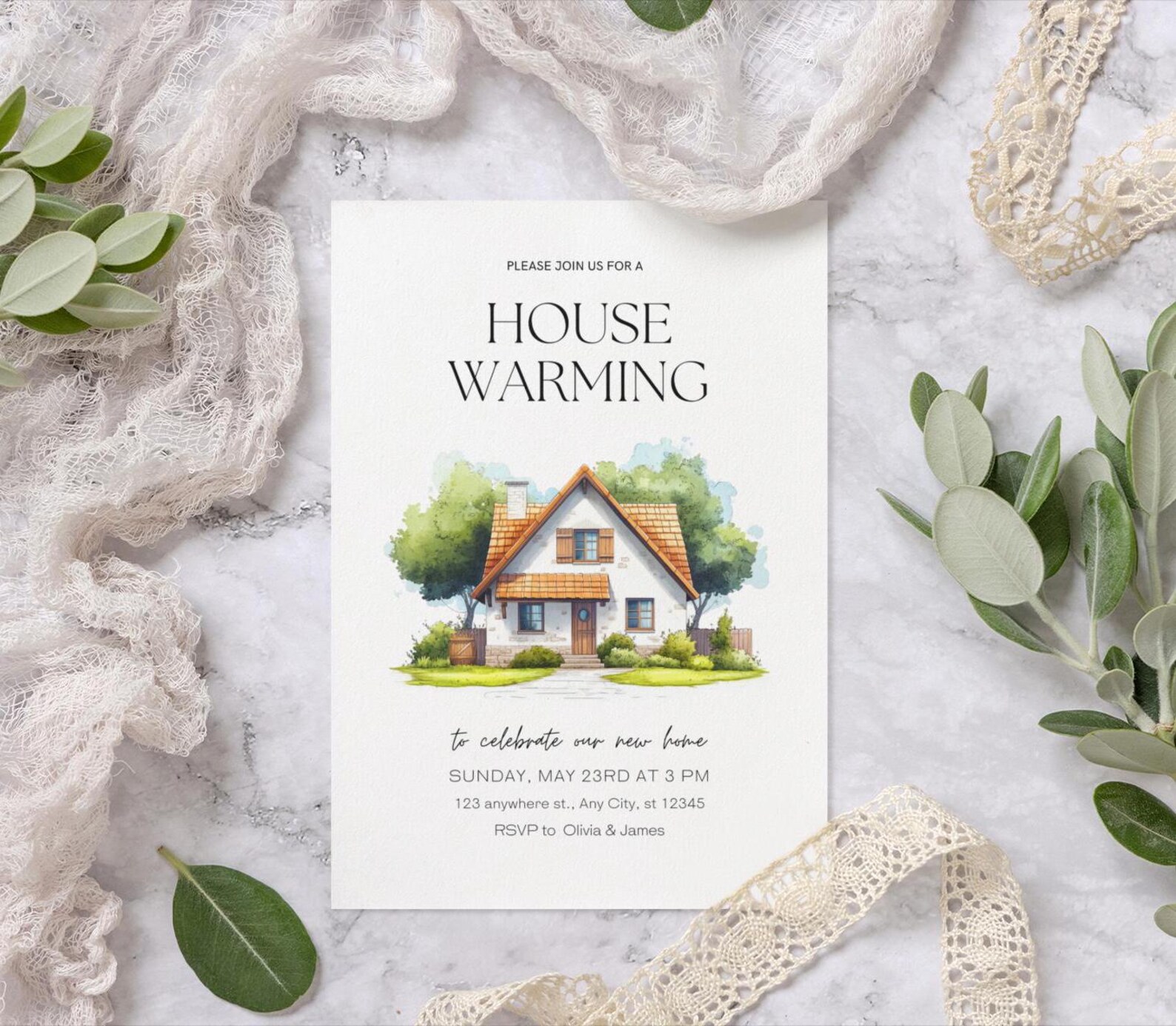 House Warming Invitation, House Warming Invite, Housewarming Party ...