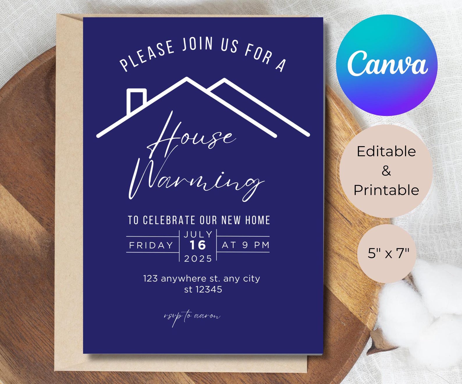 Housewarming Invite Template, Digital House Warming Invitation Video ...