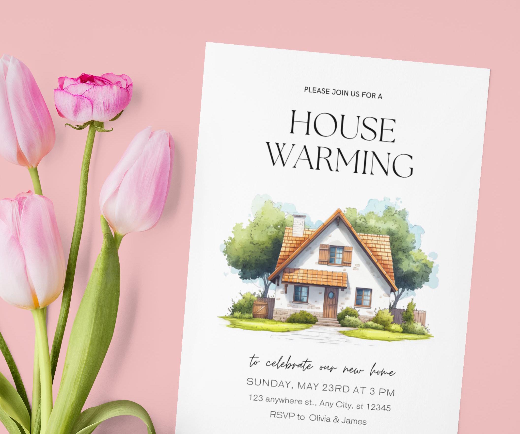 Housewarming Party Invitation, Housewarming Invitation, Editable ...