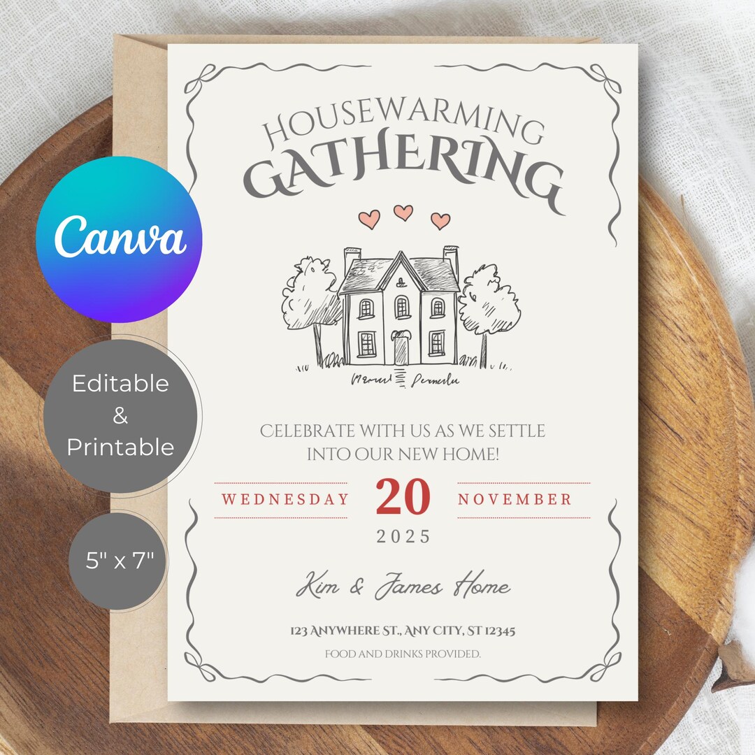 Housewarming Invite Template, Digital House Warming Invitation Video ...