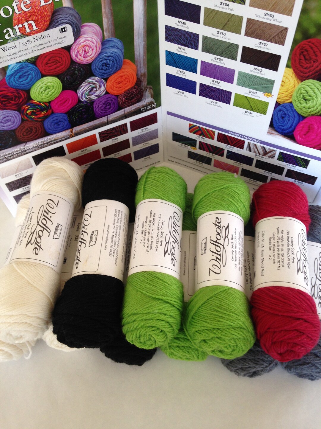 Sock Yarn Luxurious Wildfoote From Brown Sheep Company- 75 Washable ...