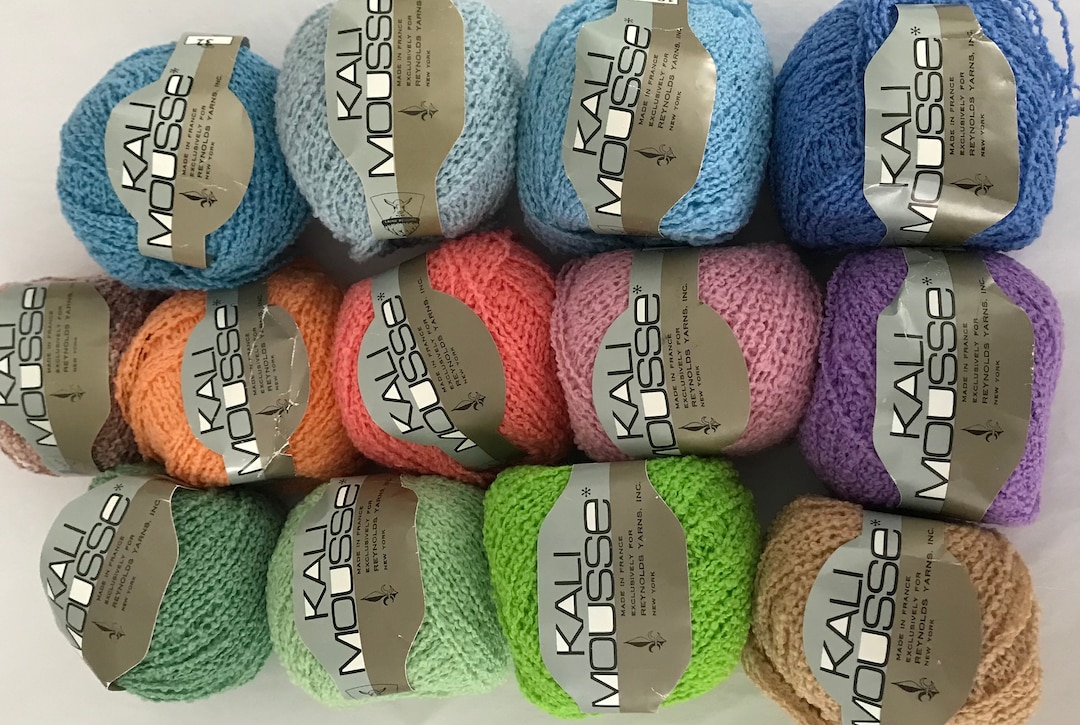 Reynolds KALI MOUSSE Wool Boucle Sport Weight Yarn - Made in France ...