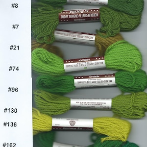 Bucilla Color Listing Colors #1 Thru #180 Bucilla Persian 3 Strand ...