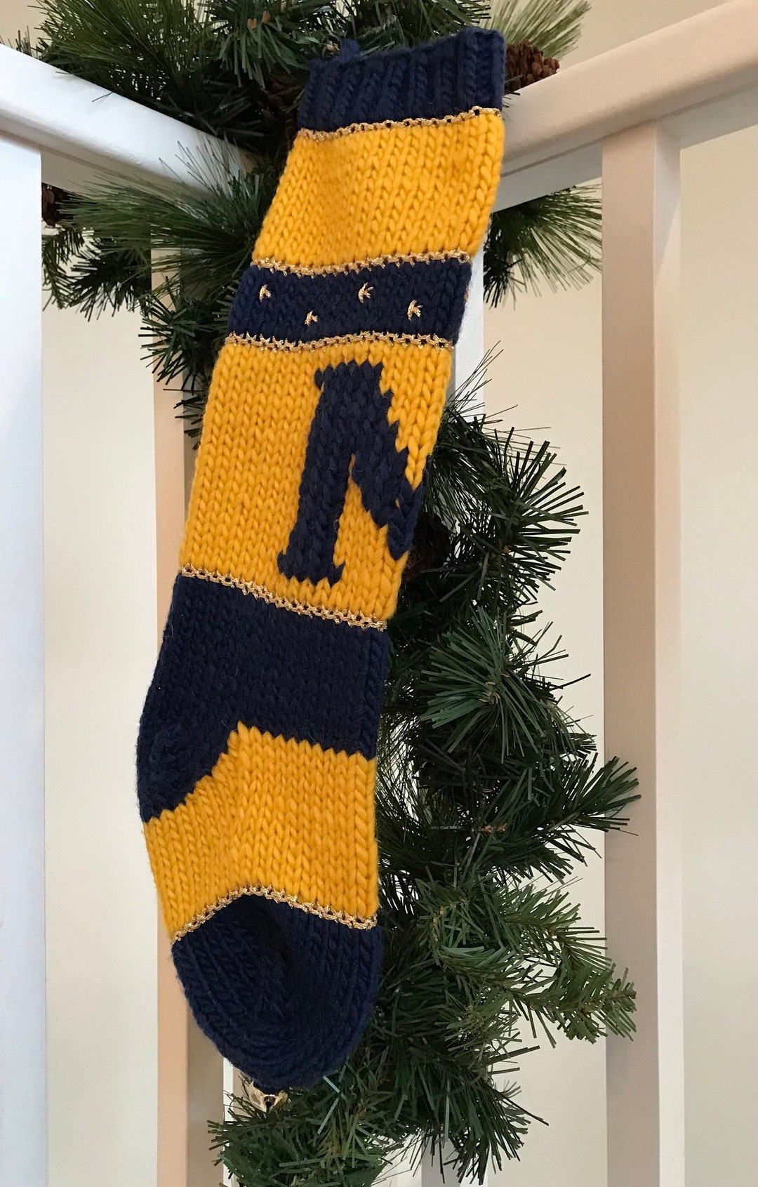 University of Michigan Uofm Personalized Christmas Stocking - Etsy