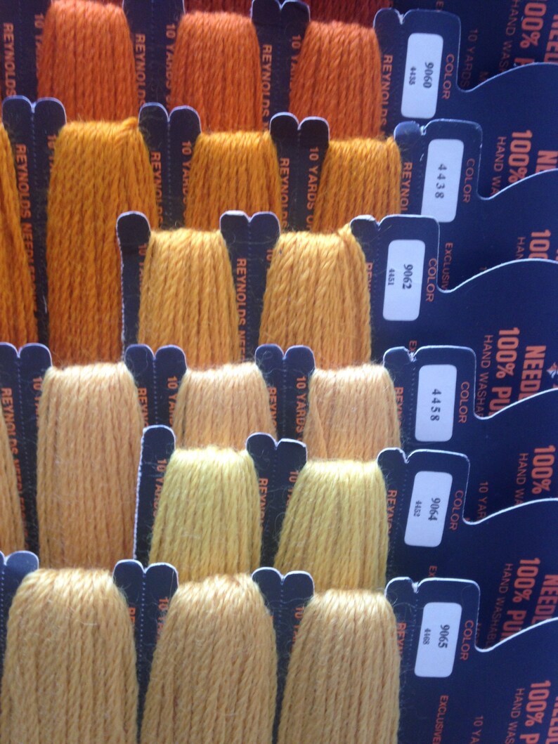 3 Strand Needlepoint/crewel Yarn 100% Pure Virgin Wool-6 | Etsy