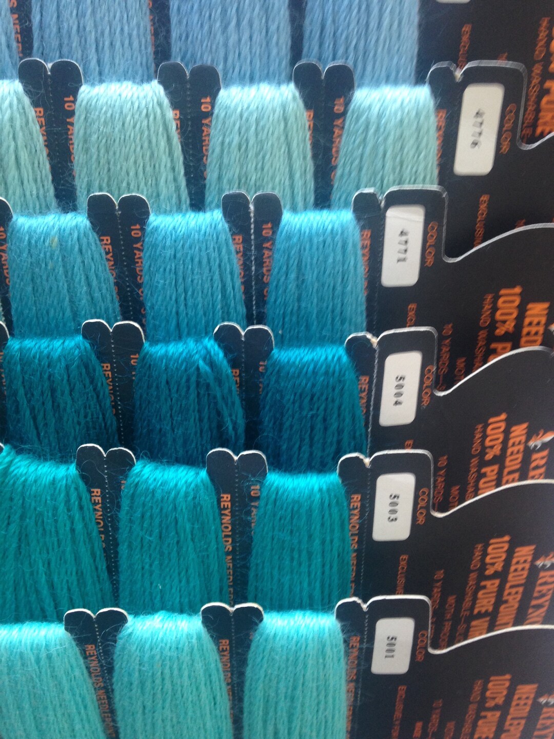 3 Strand Needlepoint/crewel Yarn 100% Pure Virgin Wool-6 Sections per ...