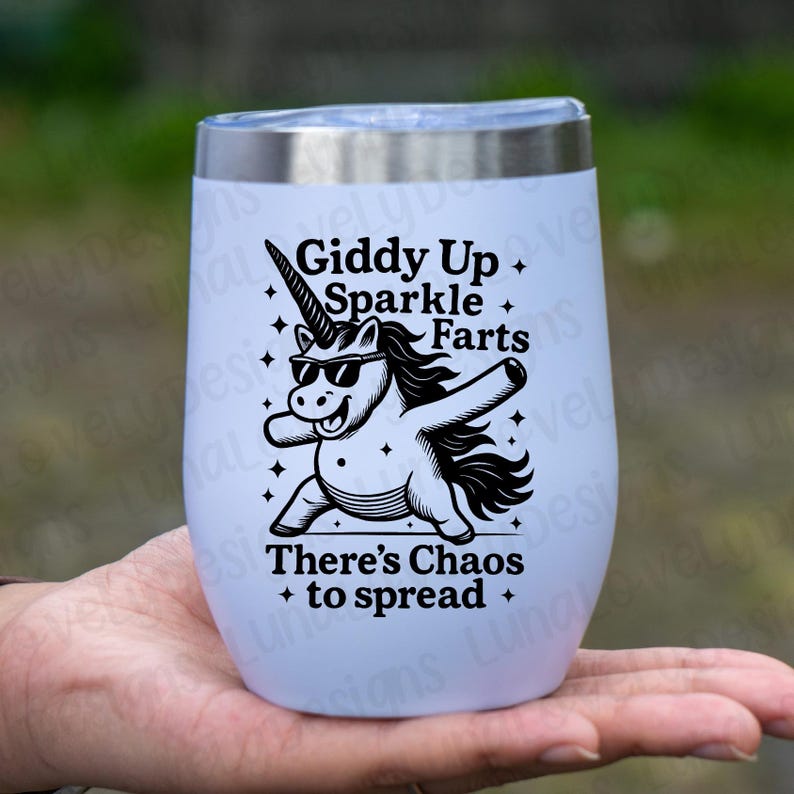 Funny Unicorn SVG: Giddy up Sparkle Farts Design - T-shirt, Mugs ...