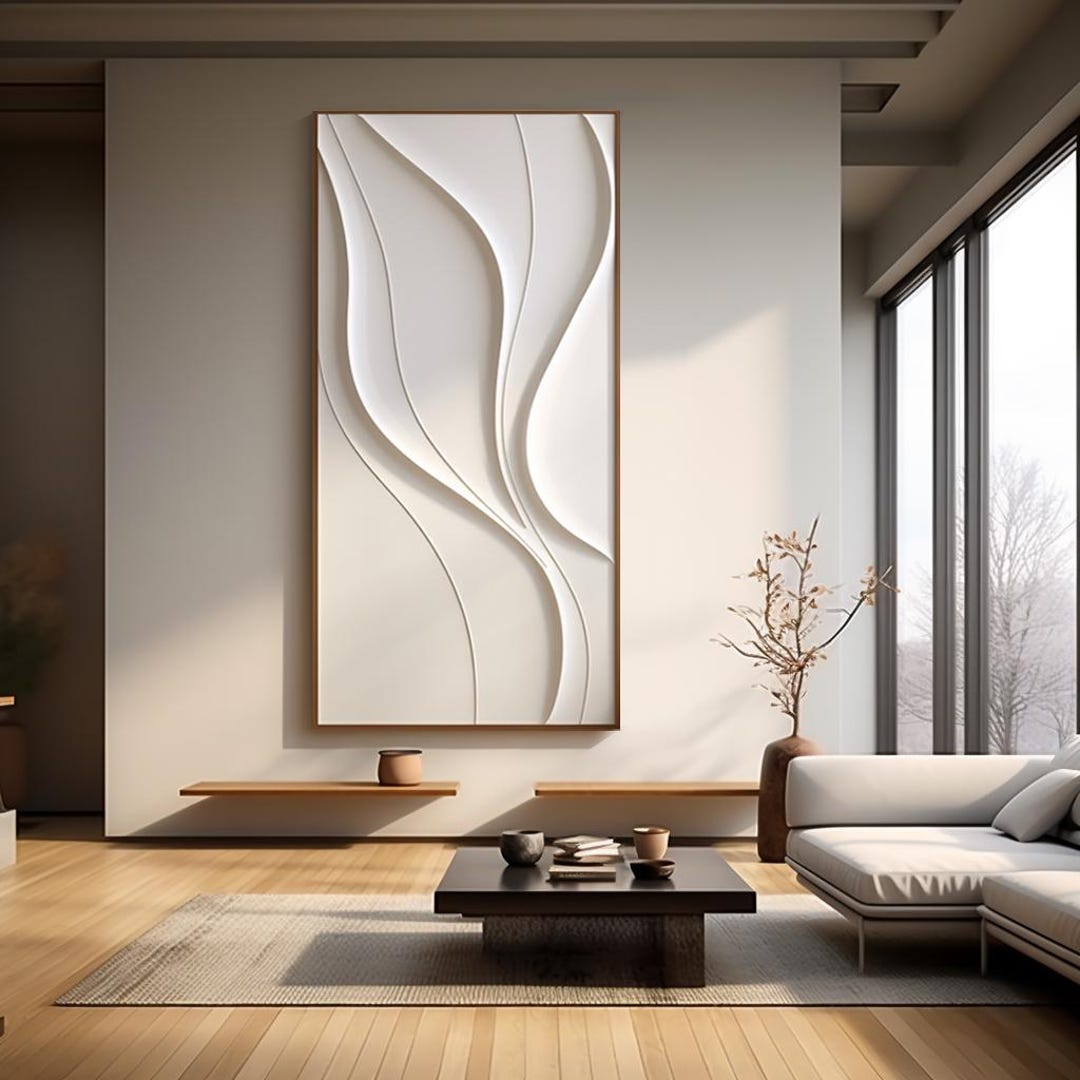 White Wall Art,3d Vision Board Wall Hangings Wall Decor Art Deco, High ...