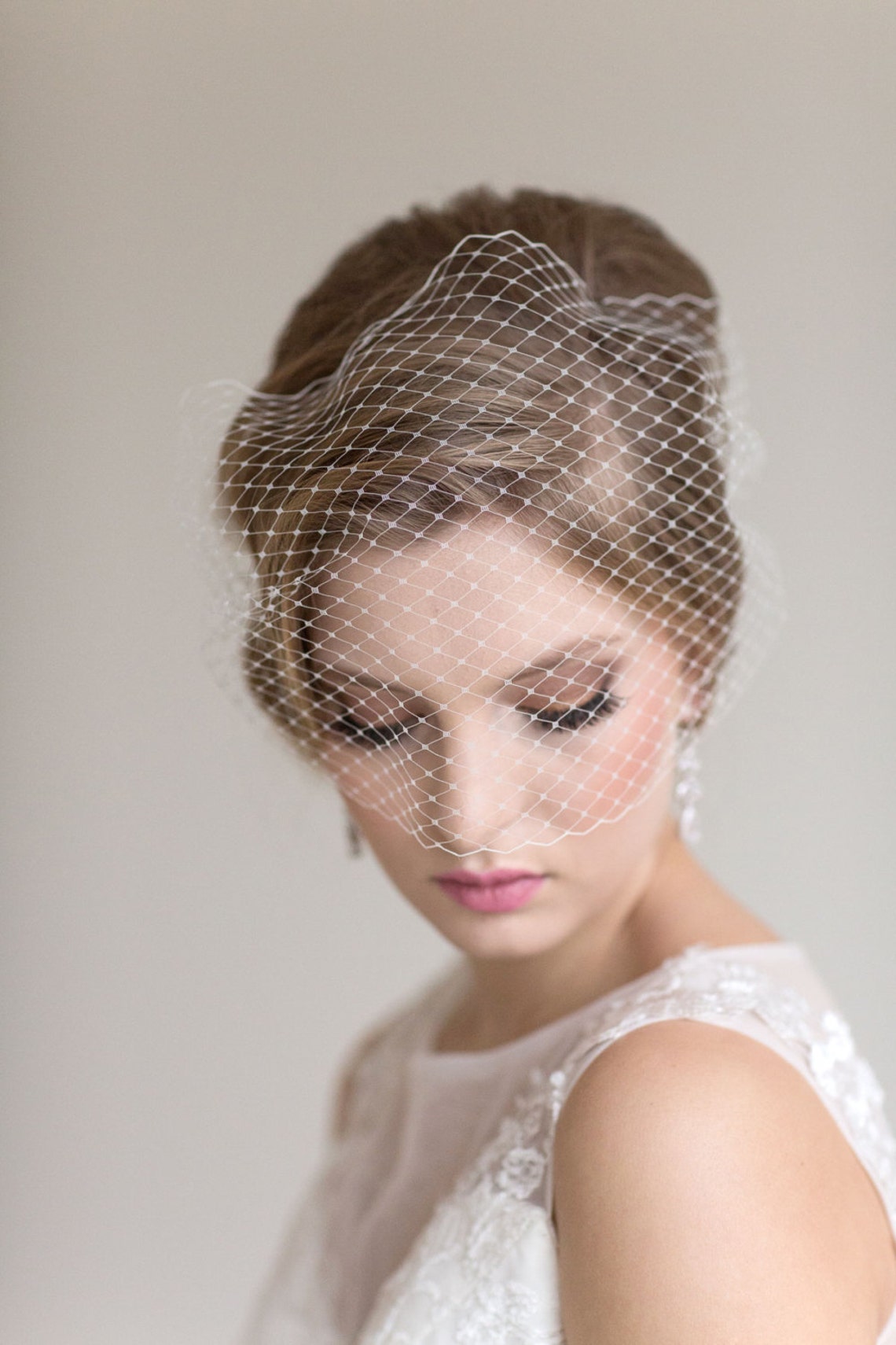 Birdcage Wedding Veil Wedding Birdcage Veil Bandeau Veil - Etsy