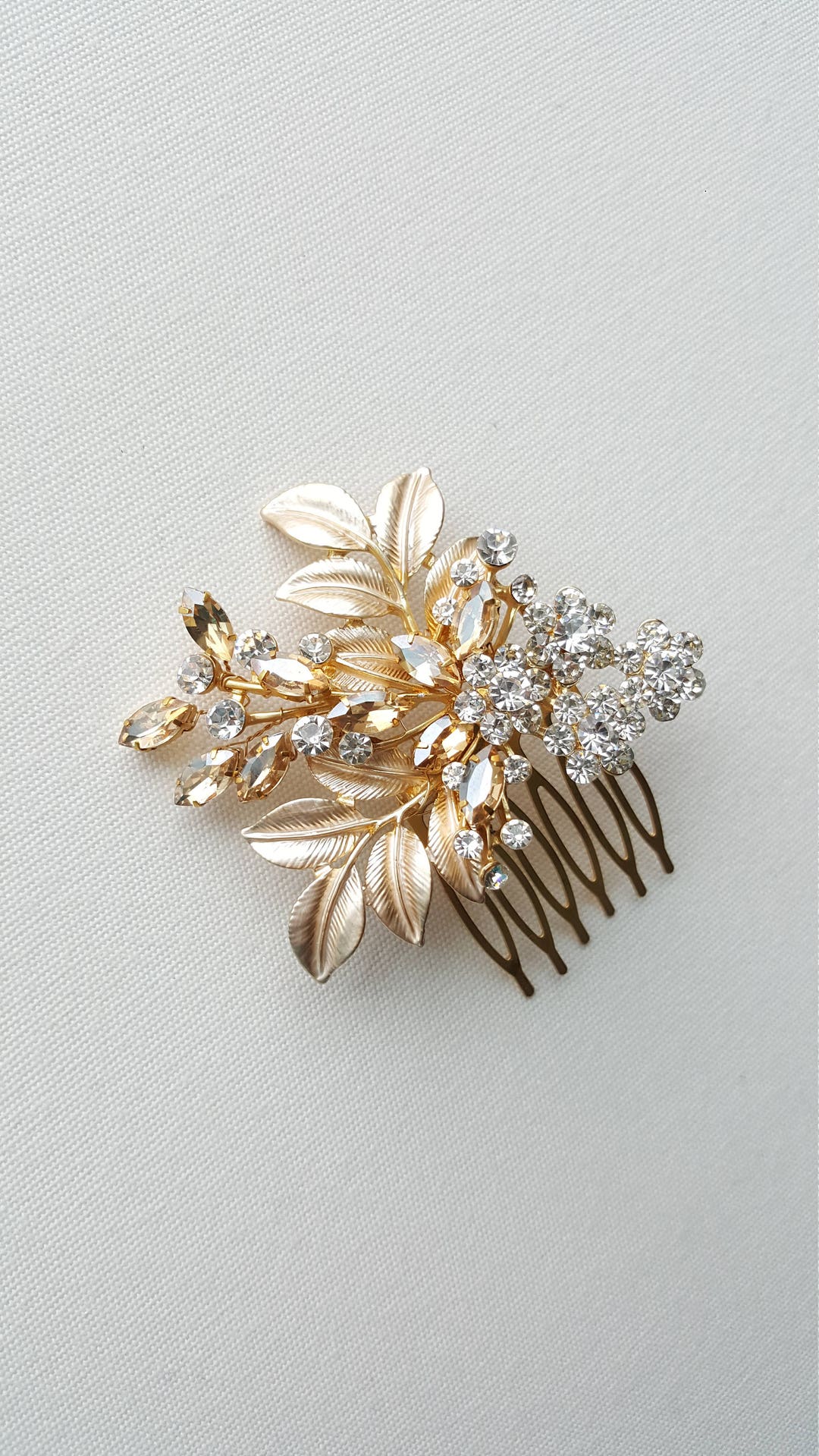 Gold Bridal Hair Comb, Wedding Headpiece, Gold Bridal Comb, Gold ...