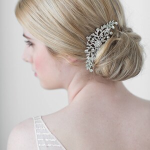 Bridal Hair Comb, Pearl Wedding Side Comb, Crystal & Freshwater Pearl ...