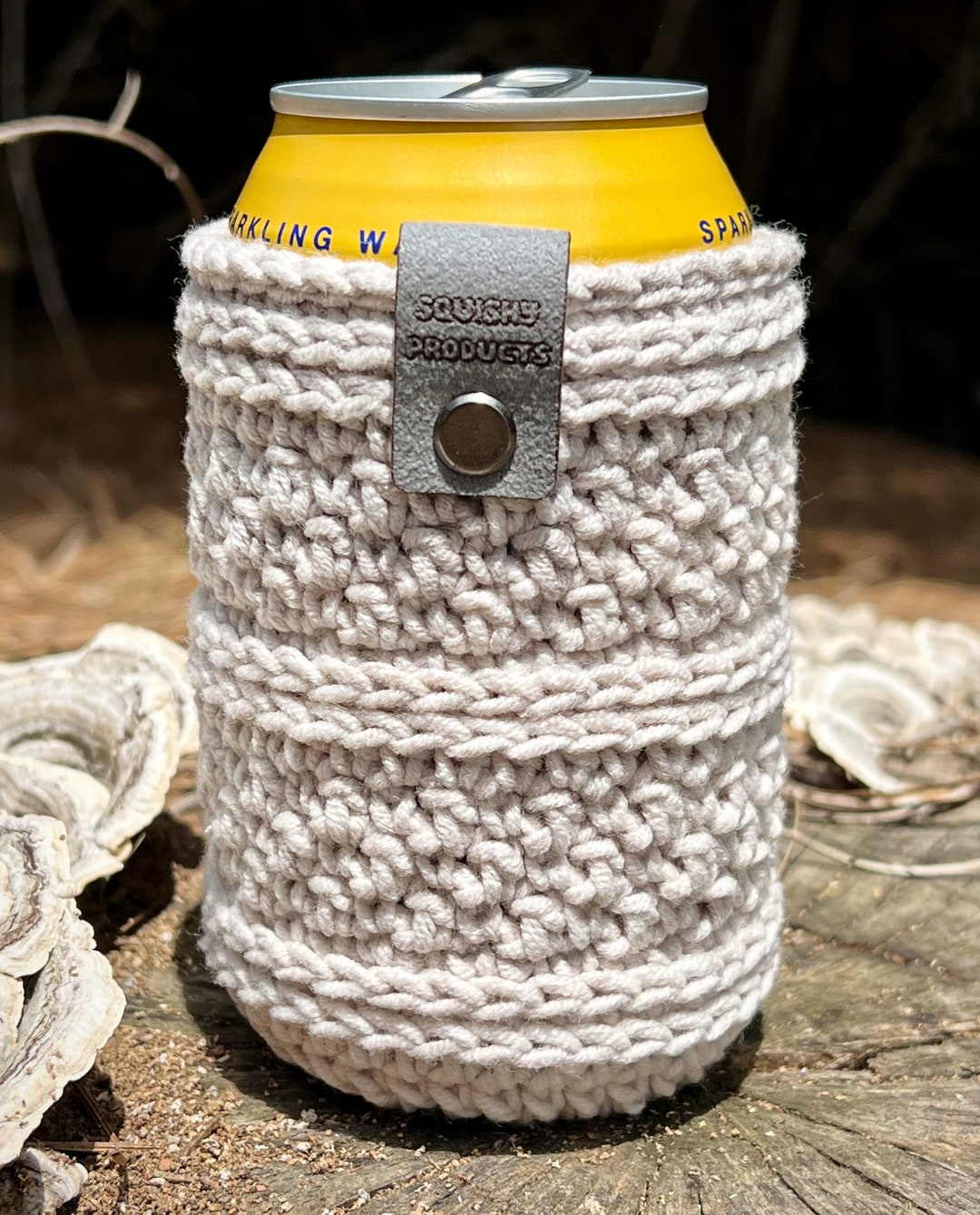 Grayscale Soho Crochet Can Cozy | Can Sleeve | Soda Koozie - Etsy