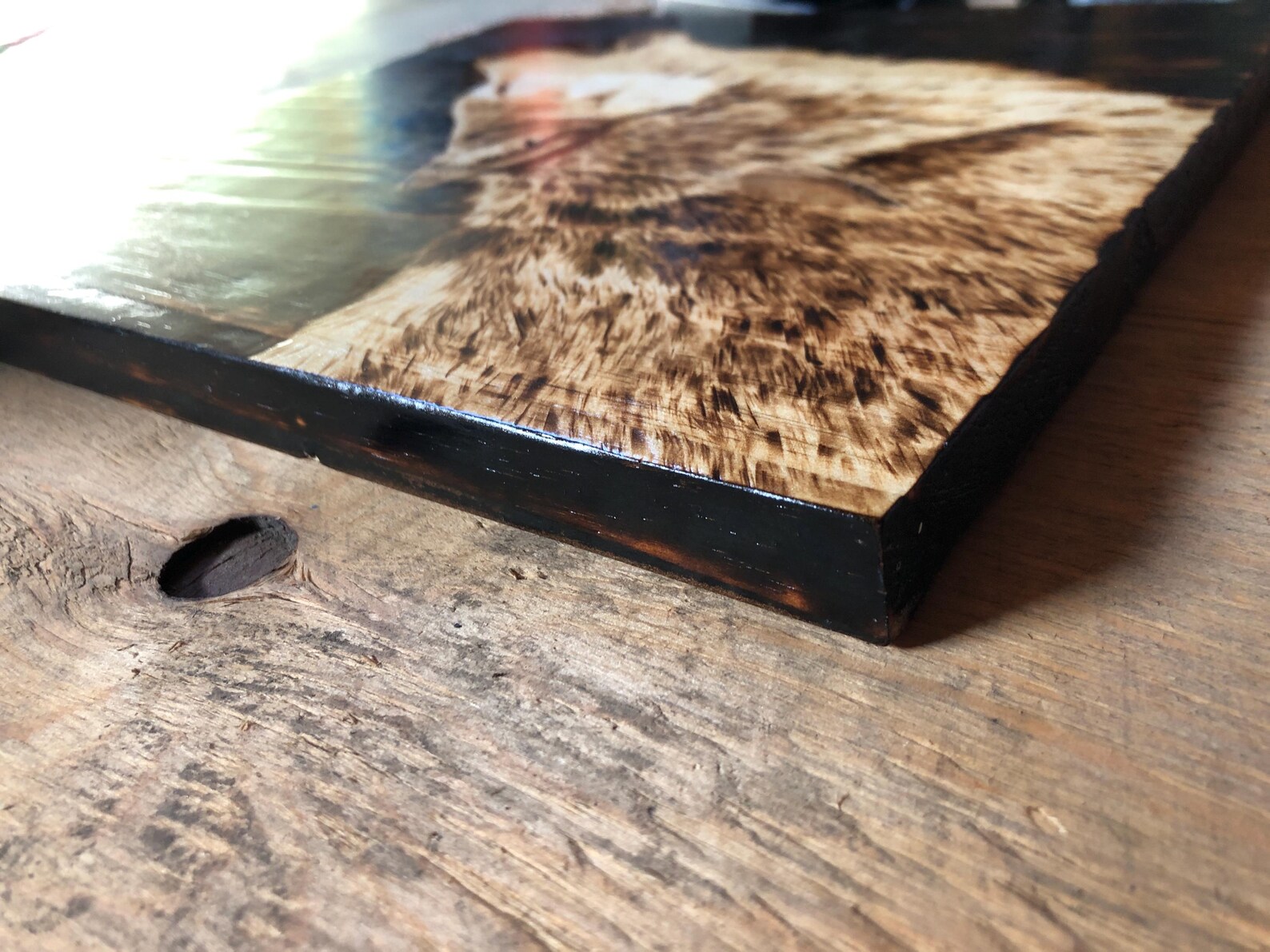 Wood Burned Howling Wolf Wall Decor - Pyrography - Etsy