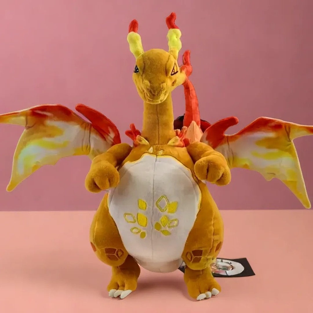 Fusion: Charizard X Pikachu Fiery Dragon Plush Toy A Bold and Playful ...