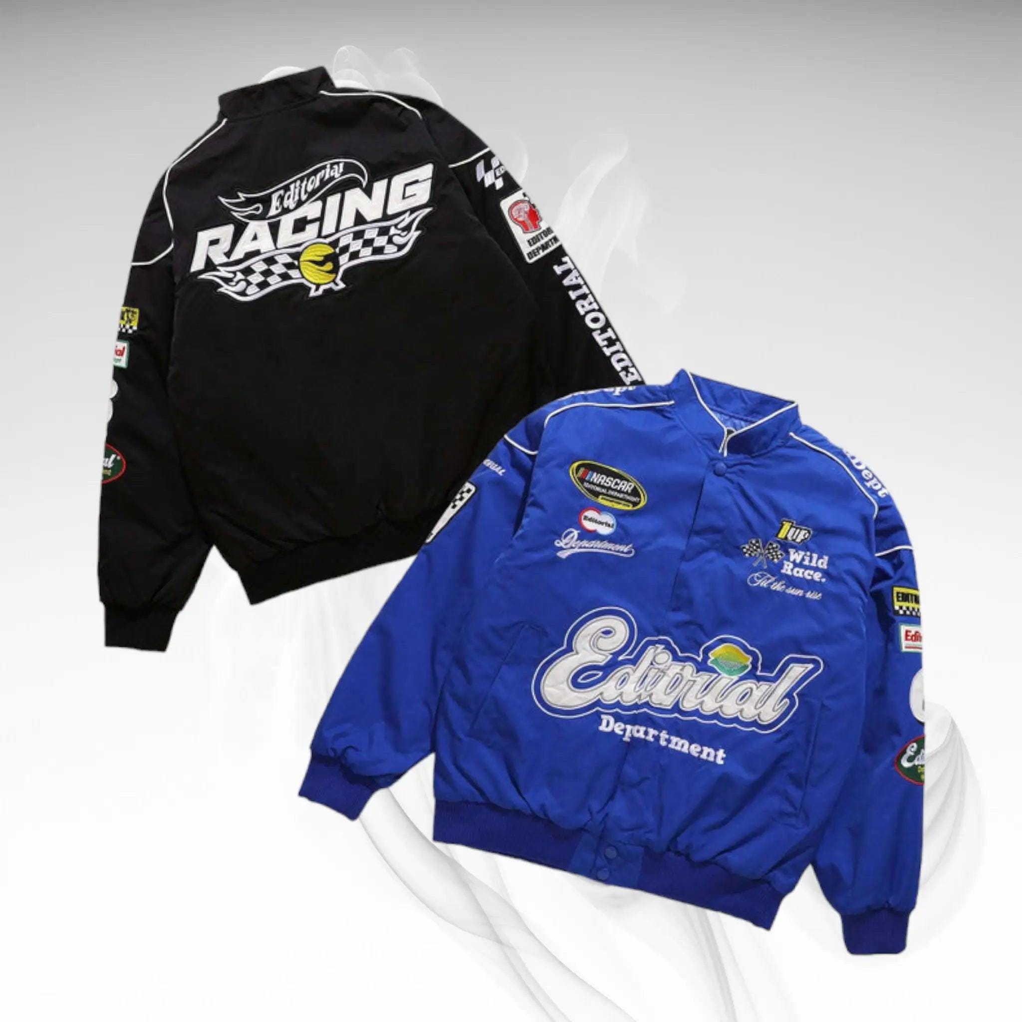 Vintage Y2K F1 Bomber Jacket | Retro Motorsport Racing Jacket With ...