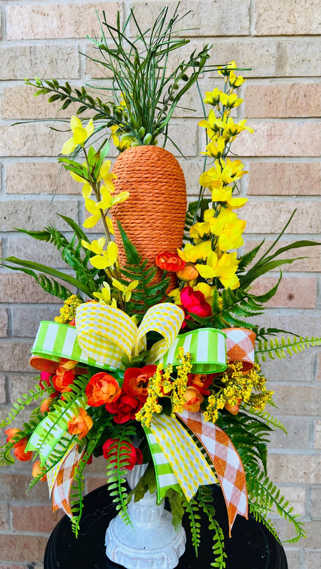 Easter Carrot Candlestick Arrangement-carrot Centerpiece-spring ...