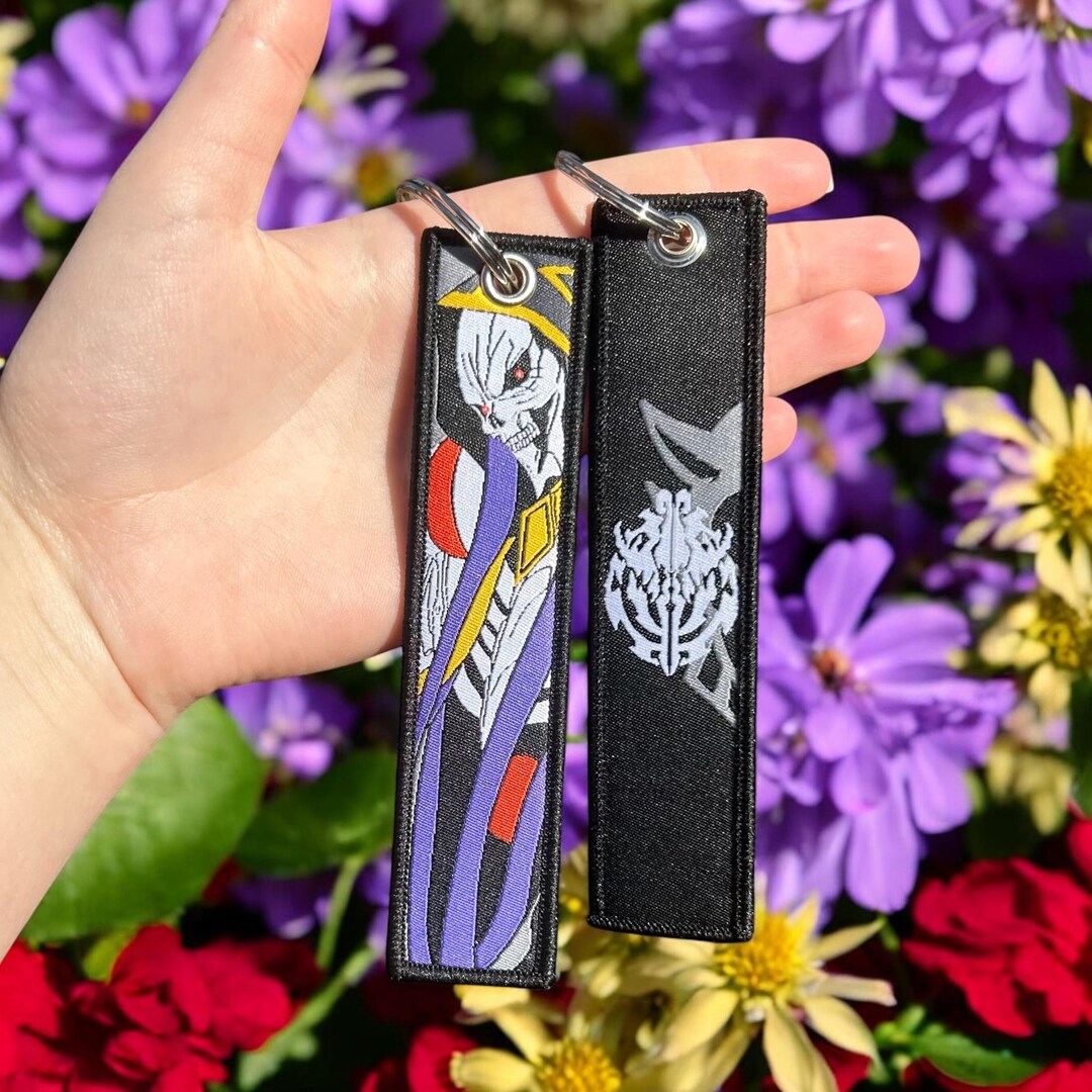 Overlord Embroidered Keychain - Double Sided Jet Tag - Etsy