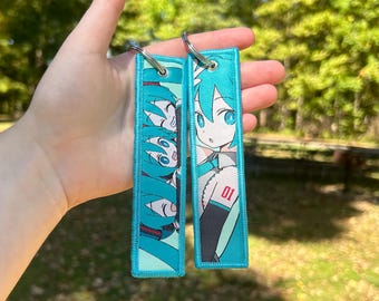 Anime Keychain Embroidered Jet Tag - Etsy