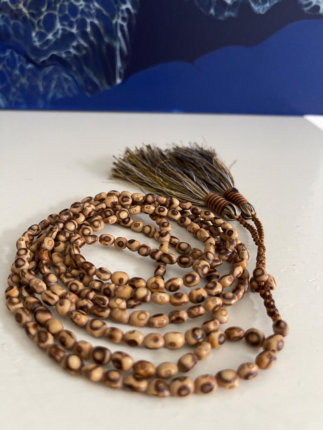 Tiny Qazwan Tasbih (brown Double Eyes) From Kurdistan - Etsy