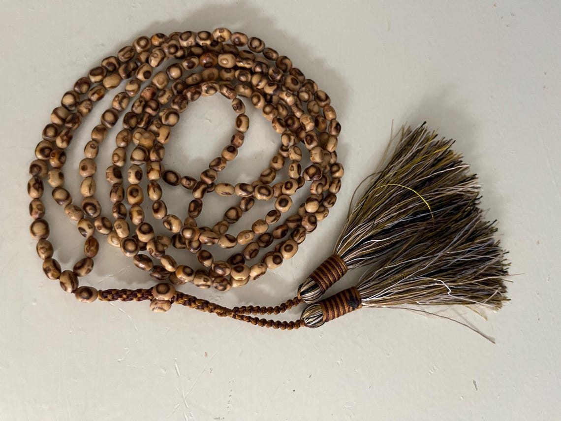Tiny Qazwan Tasbih (brown Double Eyes) From Kurdistan - Etsy