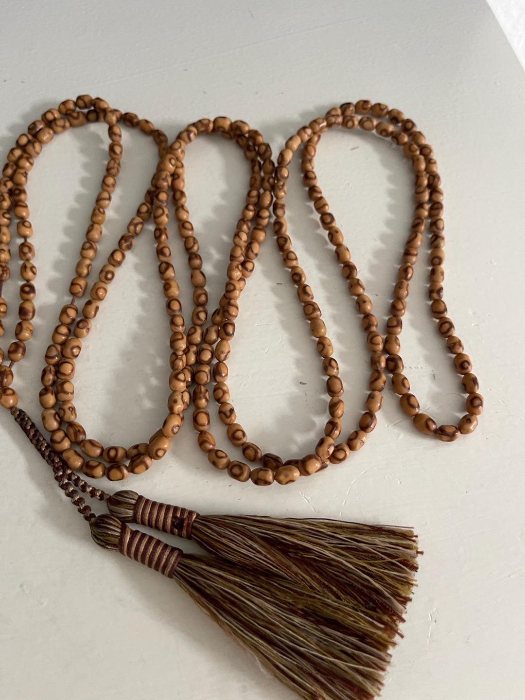 Kurdish Tiny Qazwan Tasbih Style dark Yellow Two Brown Eyes - Etsy