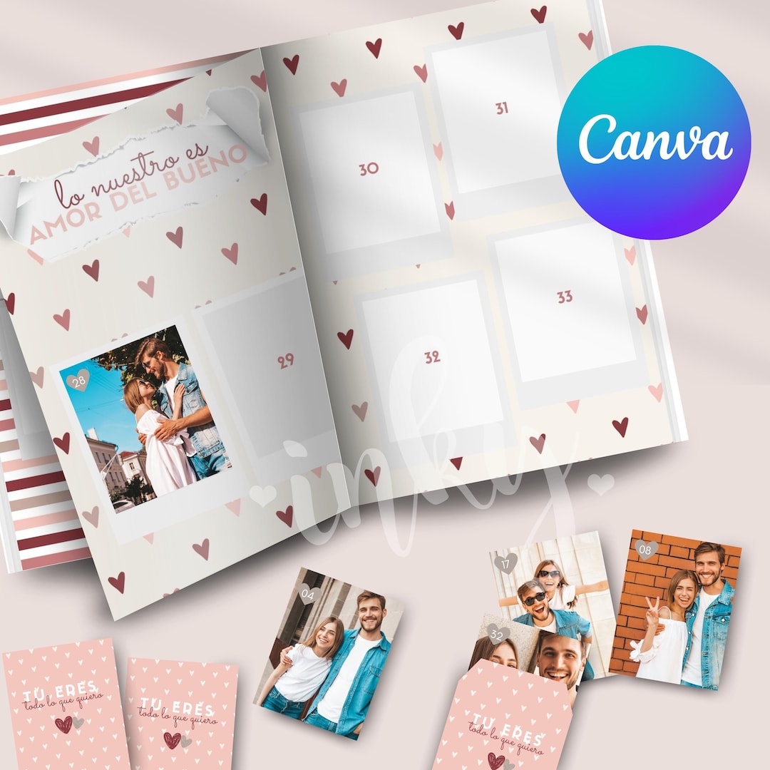 Álbum de estampas de fotos personalizado | Plantilla de Canva editable ...