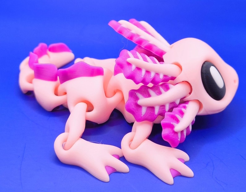 Magnetic Axolotl - Movable - 3D Printed Figure - Designed by Blob Lab ...