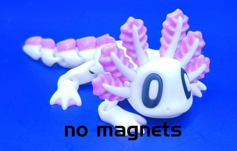 Magnetic Axolotl - Movable - 3D Printed Figure - Designed by Blob Lab ...