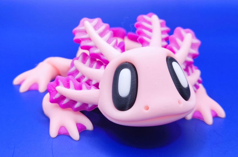 Magnetic Axolotl - Movable - 3D Printed Figure - Designed by Blob Lab ...