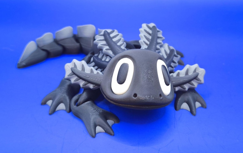 Magnetic Axolotl - Movable - 3D Printed Figure - Designed by Blob Lab ...