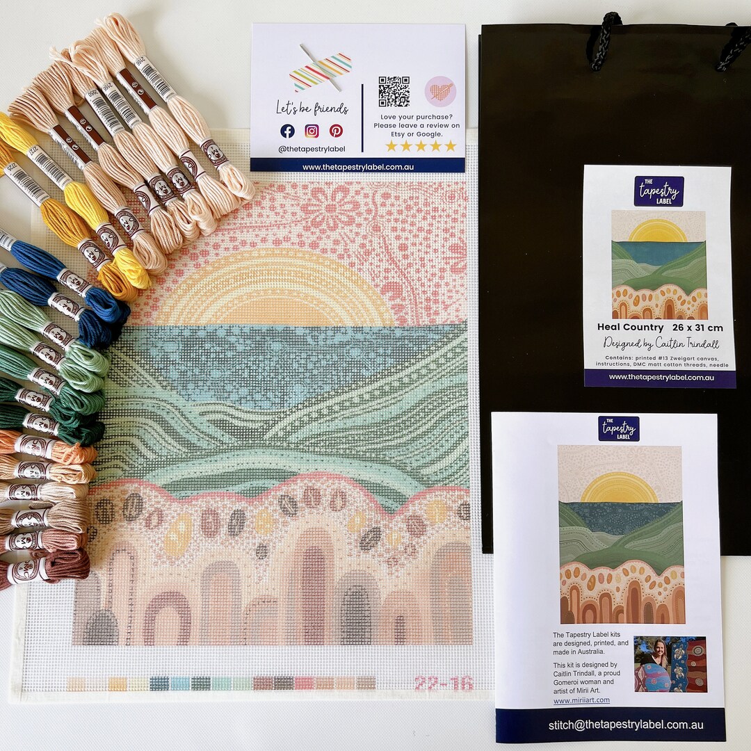 Modern Needlepoint/tapestry Kit Designed by Indigenous Australian ...