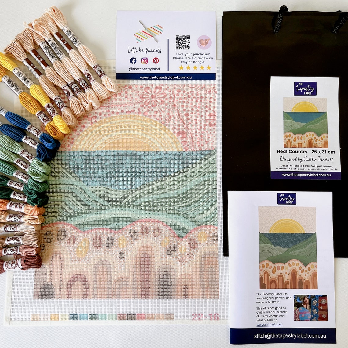 Modern Needlepoint/tapestry Kit Designed by Indigenous Australian ...