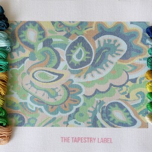 Modern Needlepoint/tapestry Kit | Boho Paisley Design | 14 Count ...