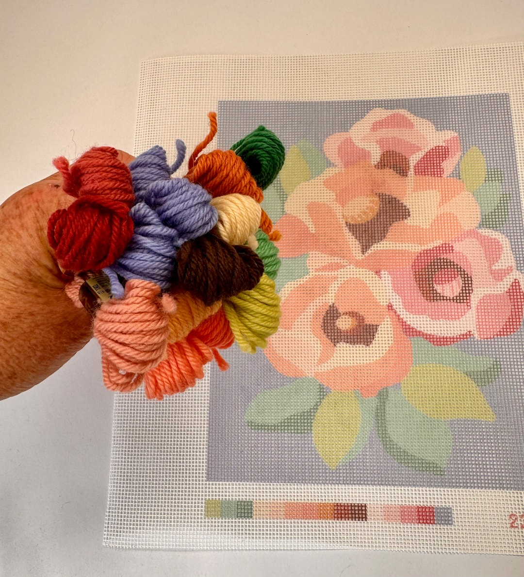 Modern Needlepoint Kit - Floral Rose Design by Australian Artist | 12 ...