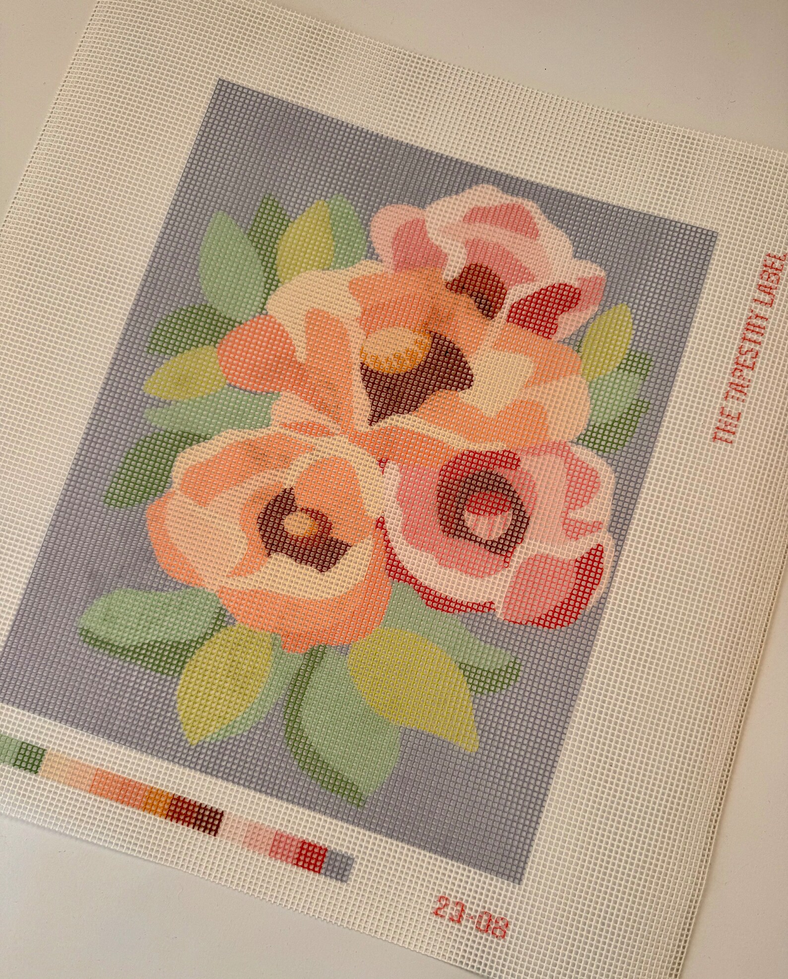 Modern Needlepoint Kit - Floral Rose Design by Australian Artist | 12 ...