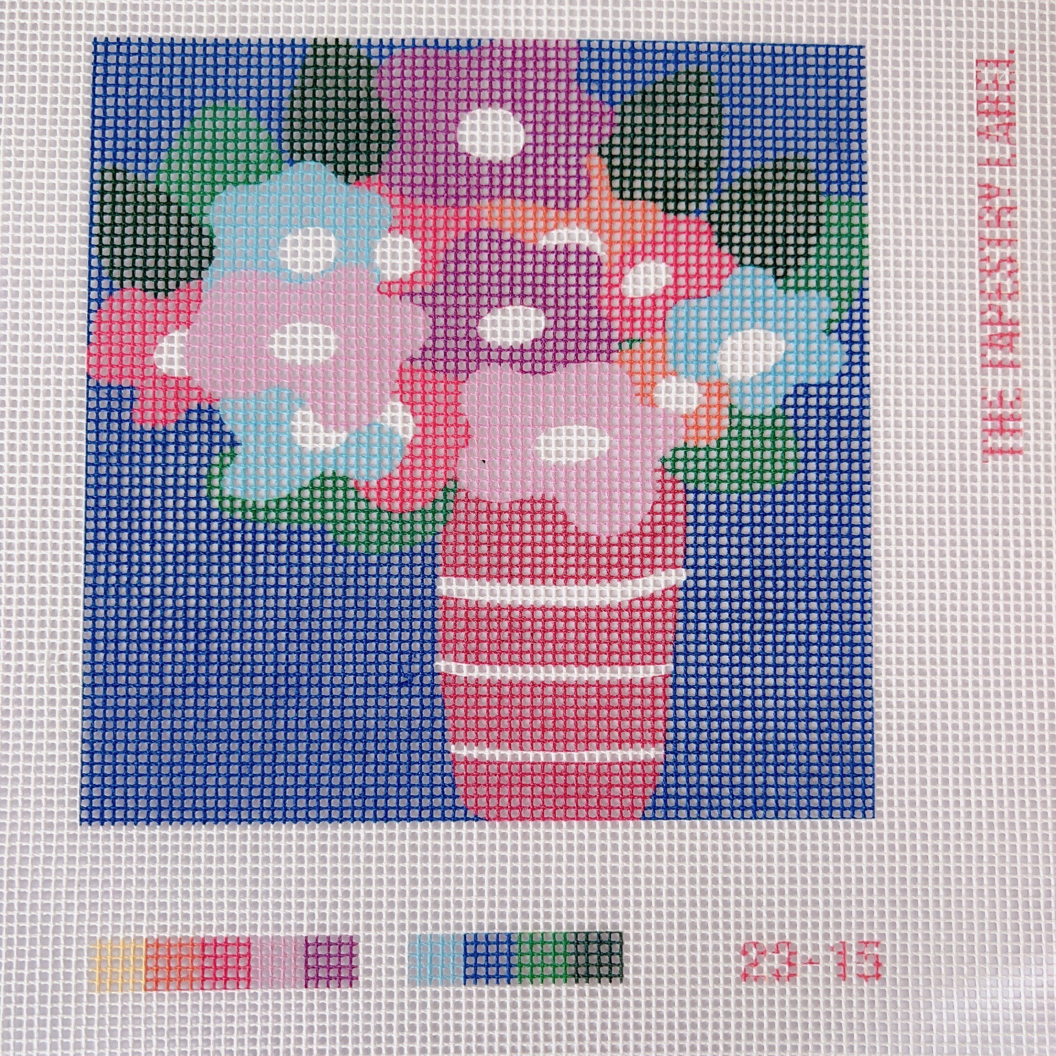 Modern Needlepoint/tapestry Canvas | Complete Kit 12 Count Canvas With ...